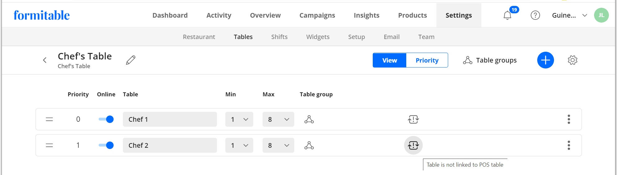 Synchronizing tables between Formitable and your POS – Formitable