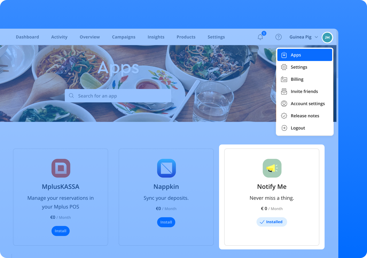 Notify Me: Receive email notifications – Formitable