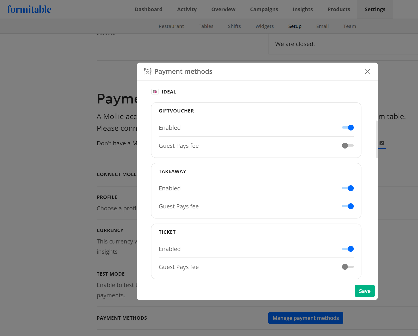 Setting-up & working with Mollie for online payments – Formitable